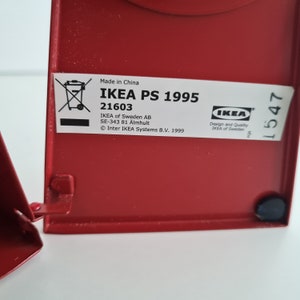 Vintage Limited Edition Mini Version of the IKEA PS Desk Clock in Red ...