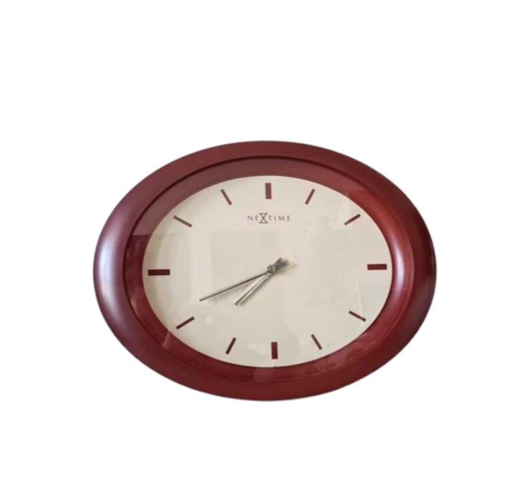 Vintage Oval Pop Art Memphis Milano Style Wall Clock - Etsy