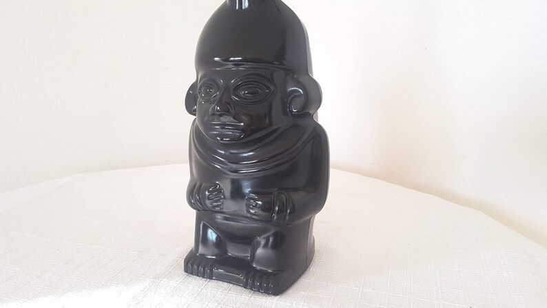 Collectible Liquor Bottle Pisco Puro Chimu Huaco Peruano Glass | Etsy