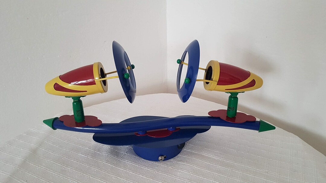 Vintage MEMPHIS Style Multicolored Ceiling/wall Lamp Design 1990s - Etsy