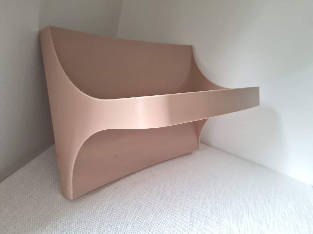 Vintage Mid Century Wall Shelf in a Plastic 80s - Etsy