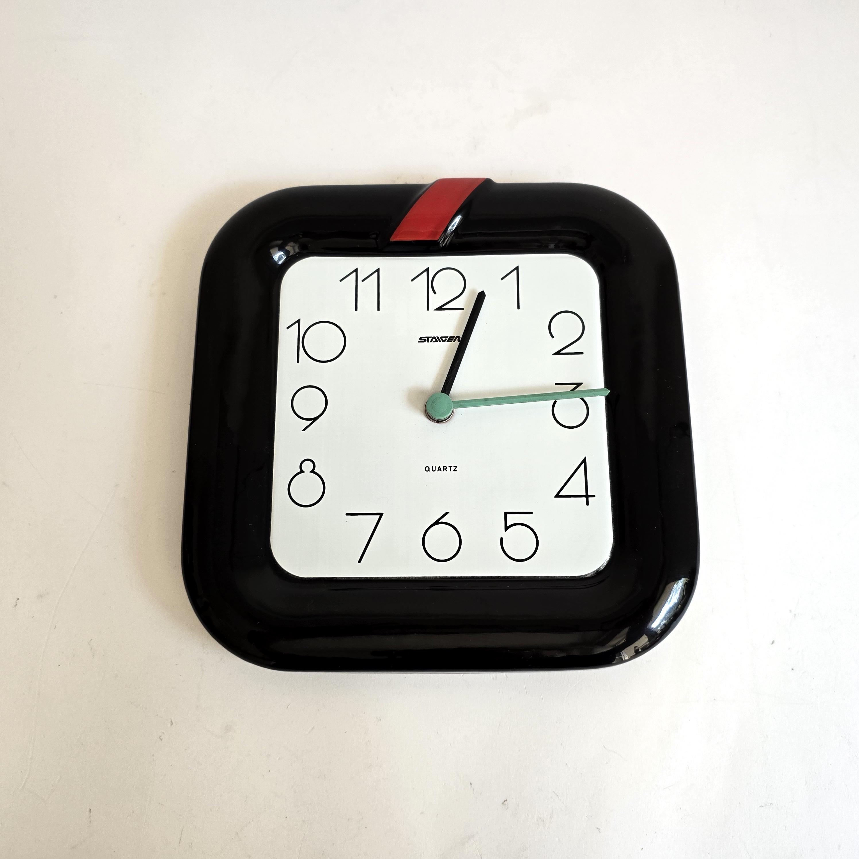 Vintage Memphis Milano Style Wall Ceramic Clock 90s - Etsy