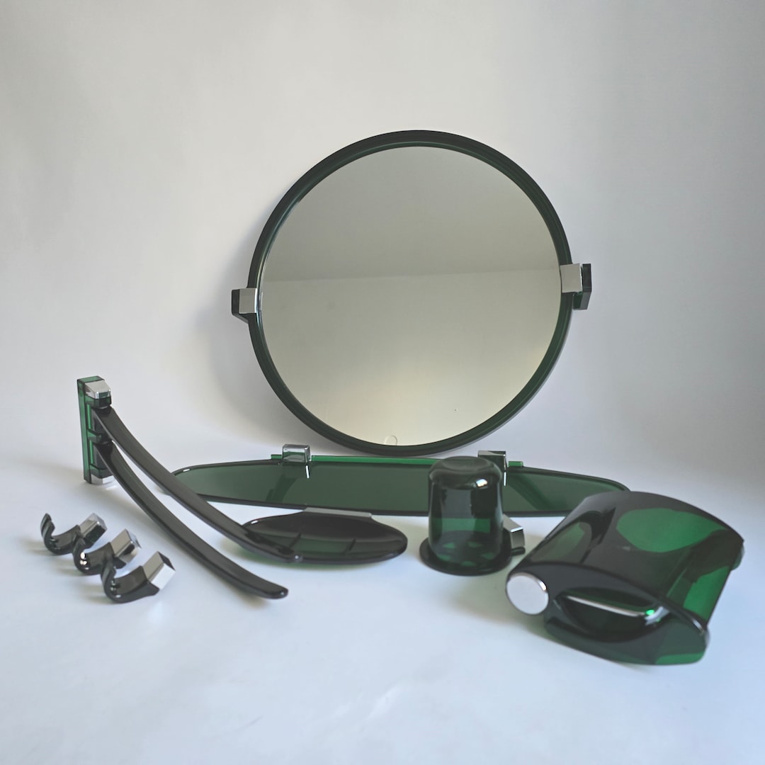 Vintage Bathroom Mirror Set Memphis Milano Style Pop Art 90s - Etsy