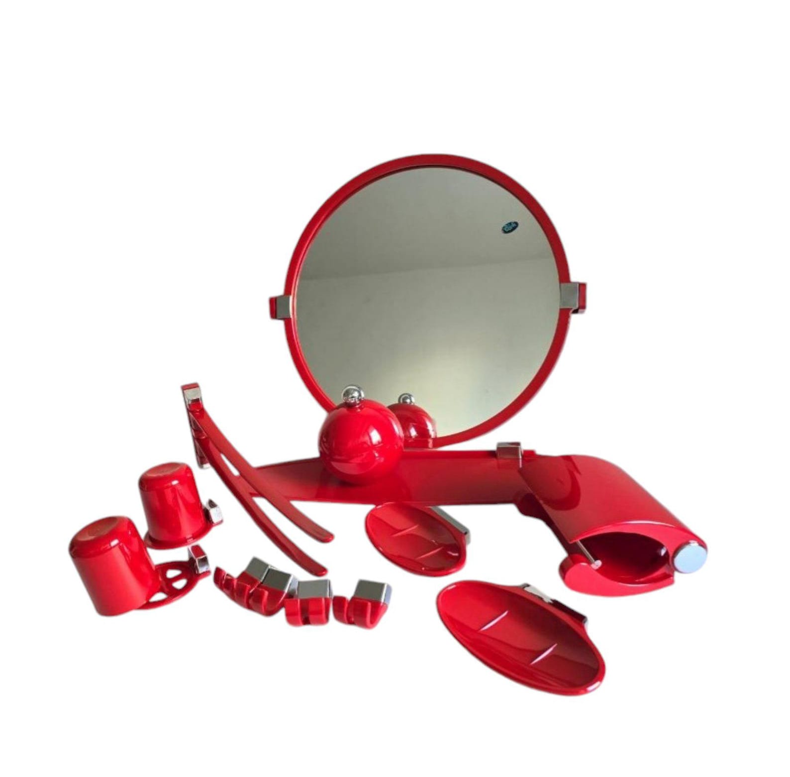 Vintage Bathroom Mirror Set Memphis Milano Style Pop Art 90s - Etsy