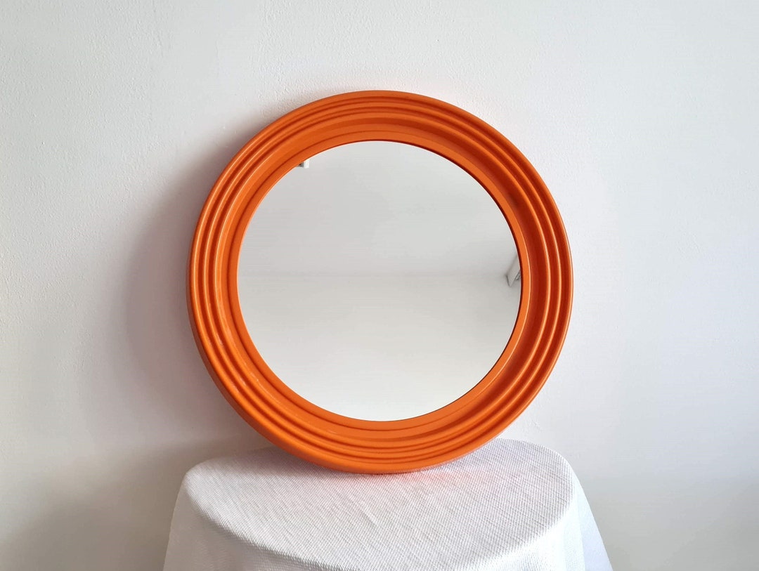 Vintage Pop Art Memphis Milano Style Wall Mirror in a Plastic Frame - Etsy