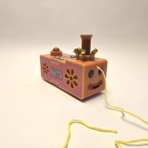 Vintage Teletubbies Pull Along Tubby Custard Toy Train With Lights and ...