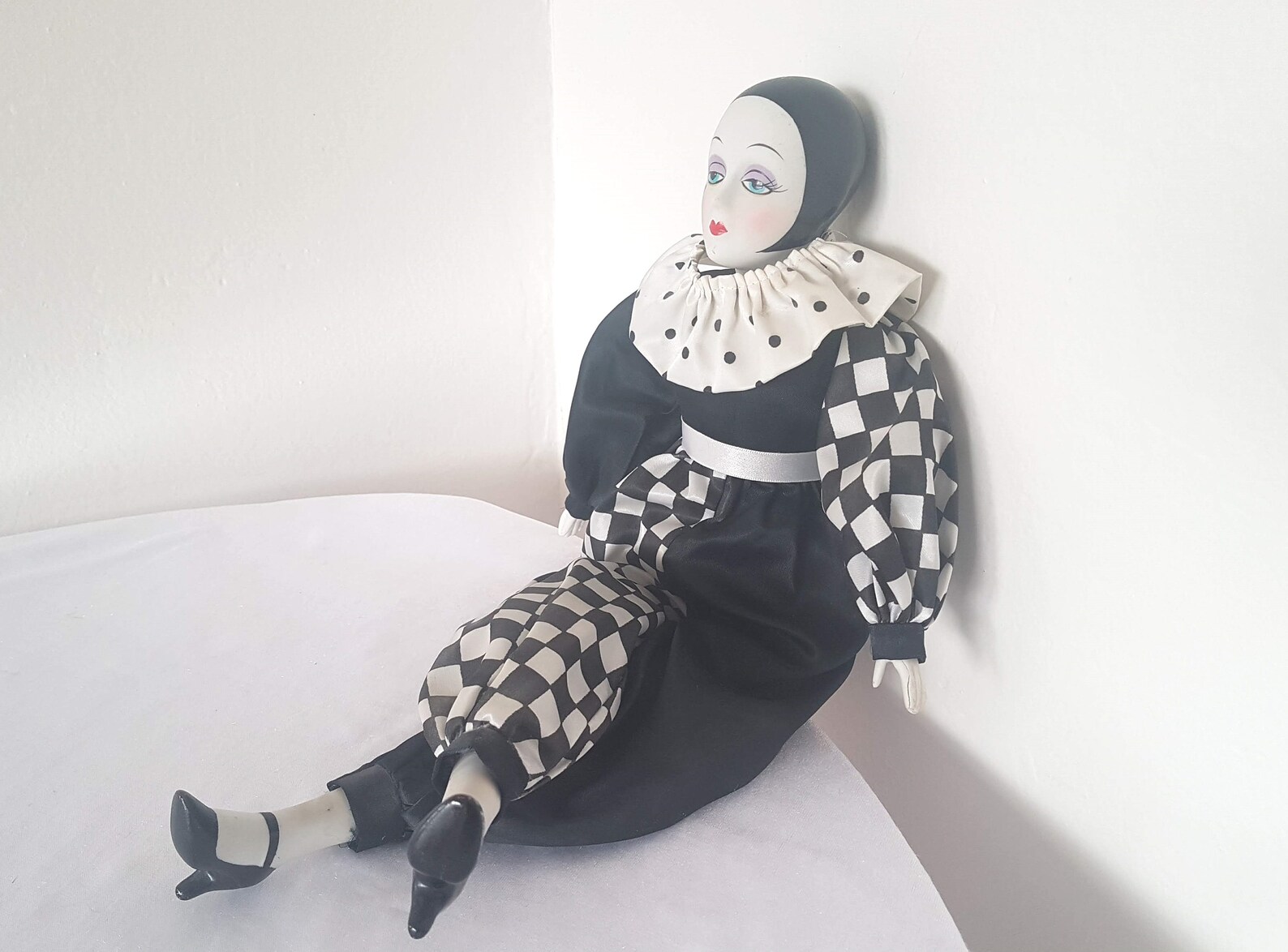 Vintage decorative doll Pierrette Collectible Mime Art | Etsy