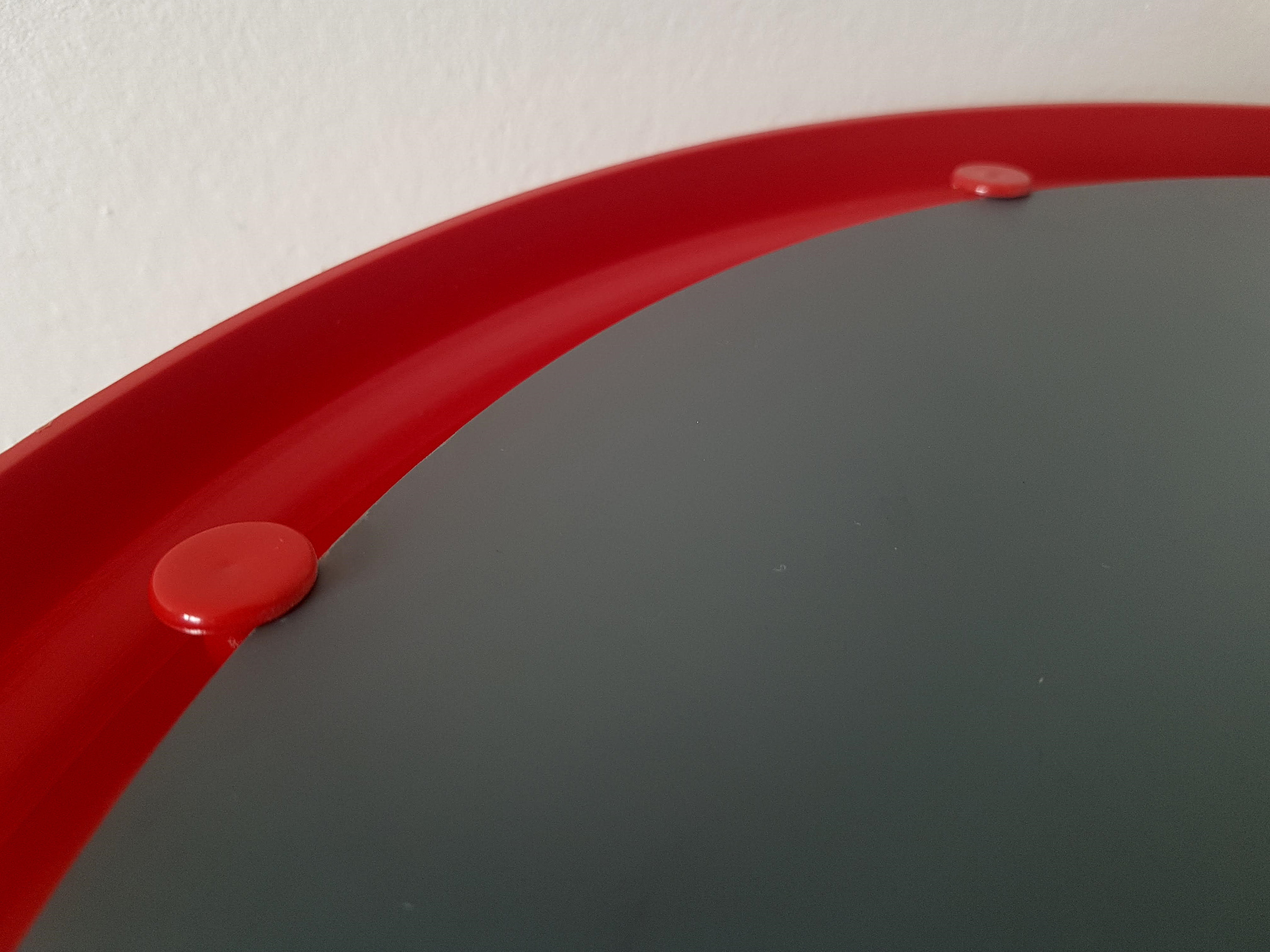 Vintage Pop Art Memphis Milano Style Big Wall Mirror in a Plastic Frame ...
