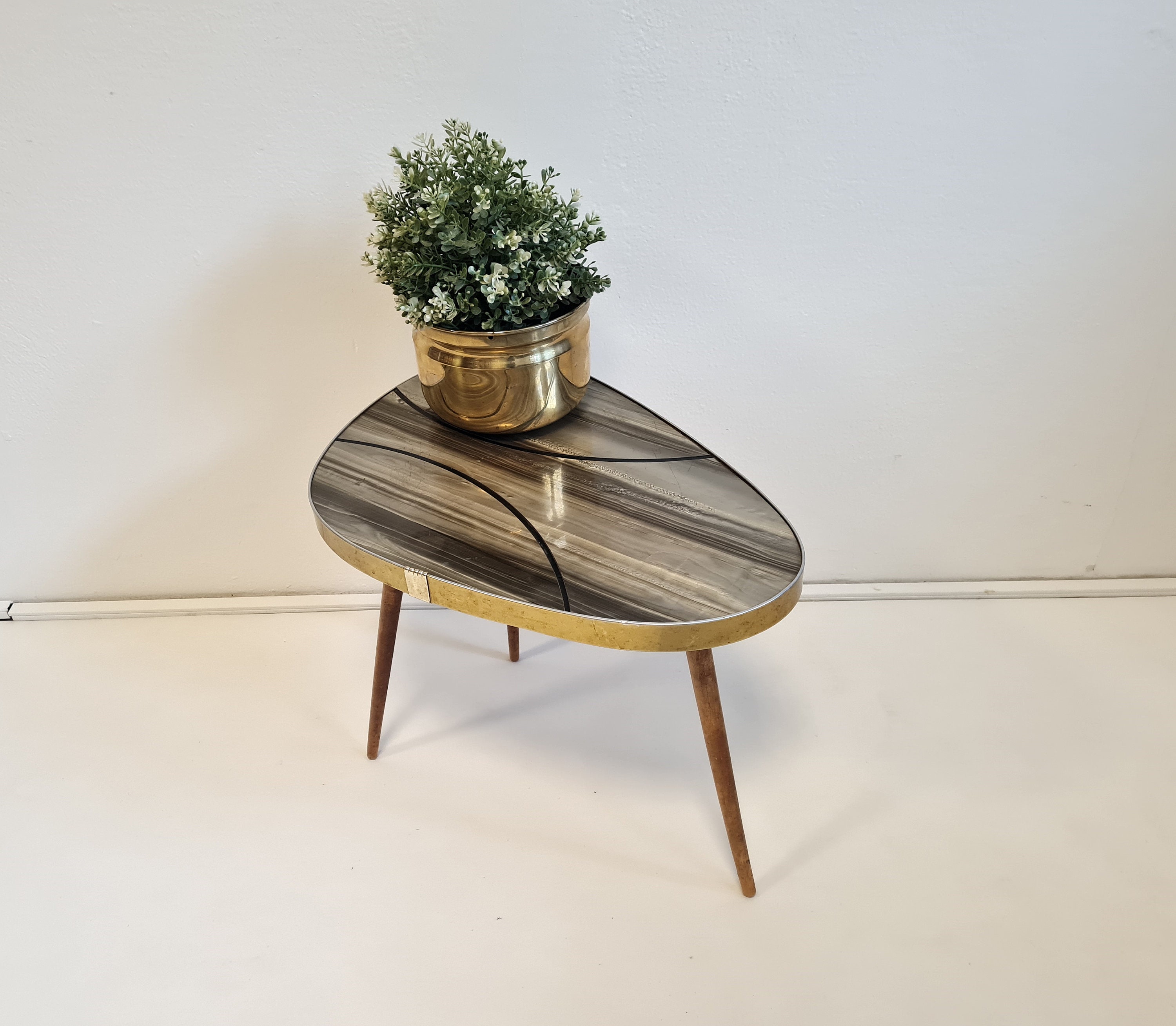 Vintage Mid Century Modern Small Kidney Table With Top in - Etsy