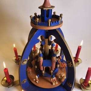 Vintage Table German Pyramid the Magic Castle With Handmade Wooden ...
