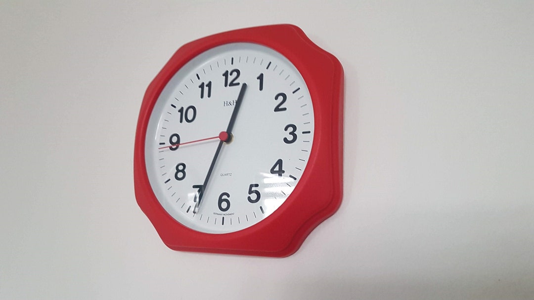 Vintage Pop Art Memphis Milano Style Wall Clock Germany Movement H&H - Etsy