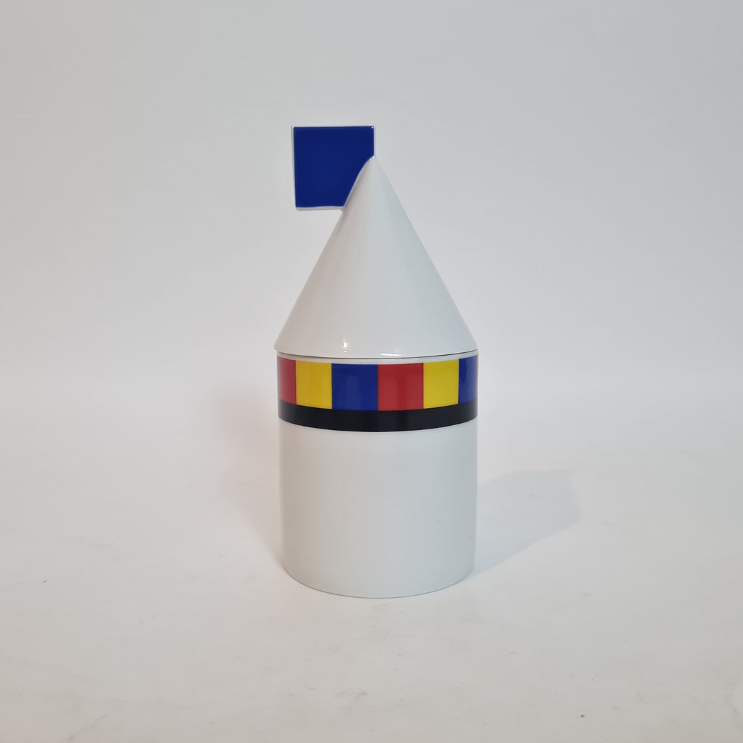 Vintage Postmodern MEMPHIS Milano Art Porcelain Jar With Lid Thomas ...