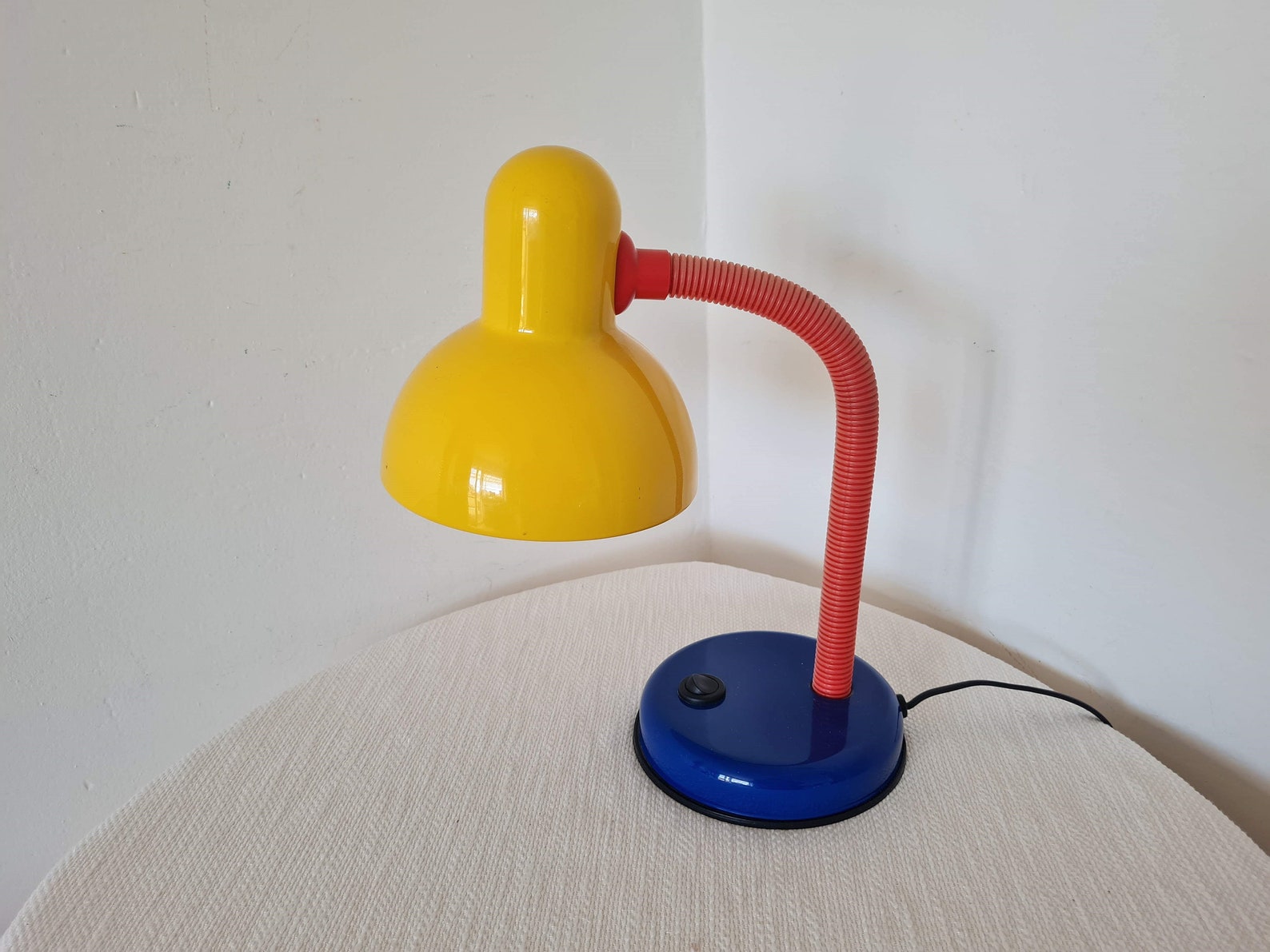 Vintage MEMPHIS Style Colorful Table Lamp - Etsy