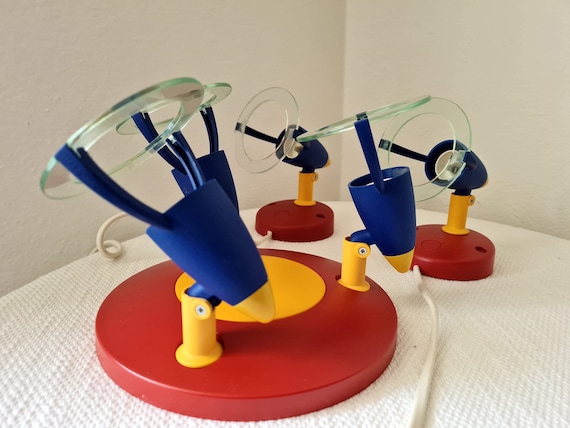 Vintage MEMPHIS Style Wall or Ceiling Lamp Design 1990s - Etsy