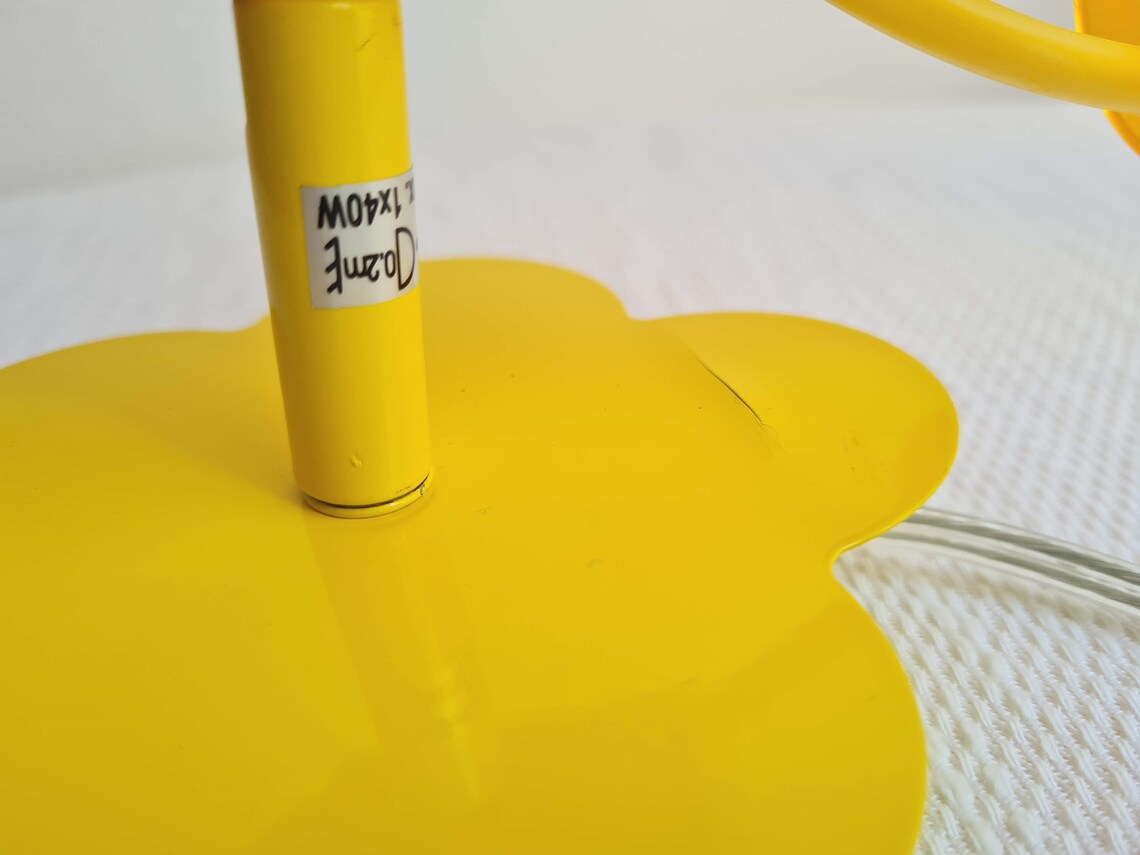 Vintage Y2K Wall Lamp Flower. Metal/plastic Multi-colored Lamp - Etsy