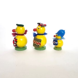 Vintage Retro Wooden Duck Family German Easter Hand Painted Decoration ...
