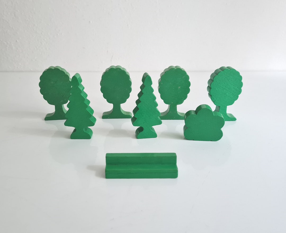Vintage Brio Wooden Trees 1970's - Etsy