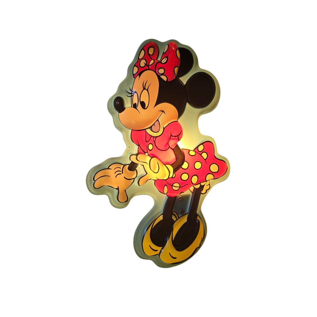 Vintage Minnie Mouse Wall Light, Walt Disney Pop Art Lamp - Etsy