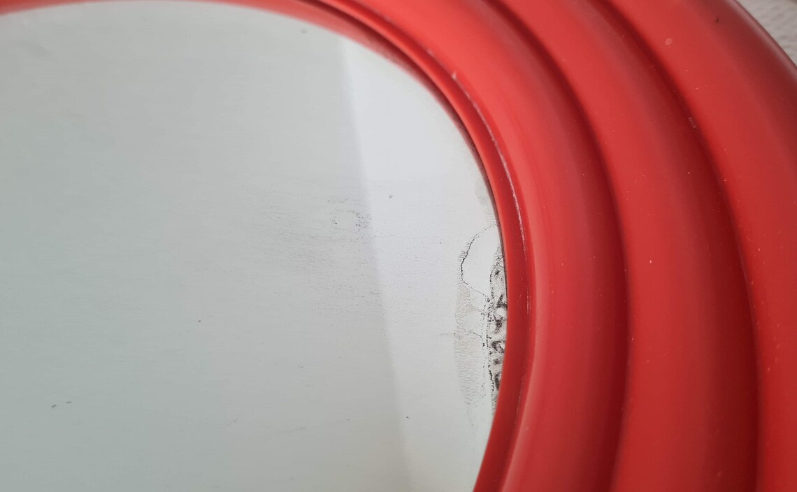 Vintage Mid Century Modern Plastic Wall Mirror 80s - Etsy