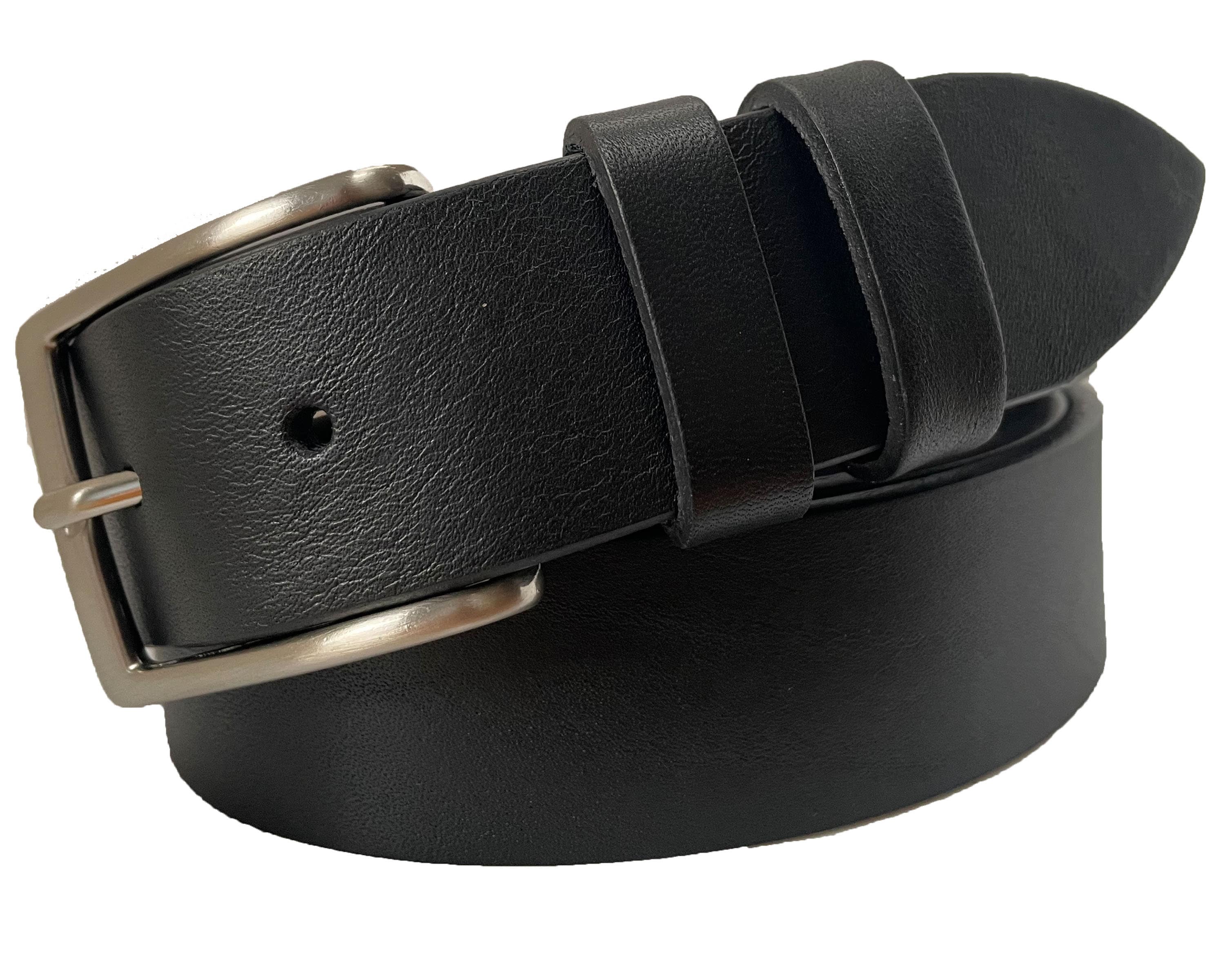 Mens Black Single Skin Bull Hide Italian Hide Leather Belt 35mm - Etsy