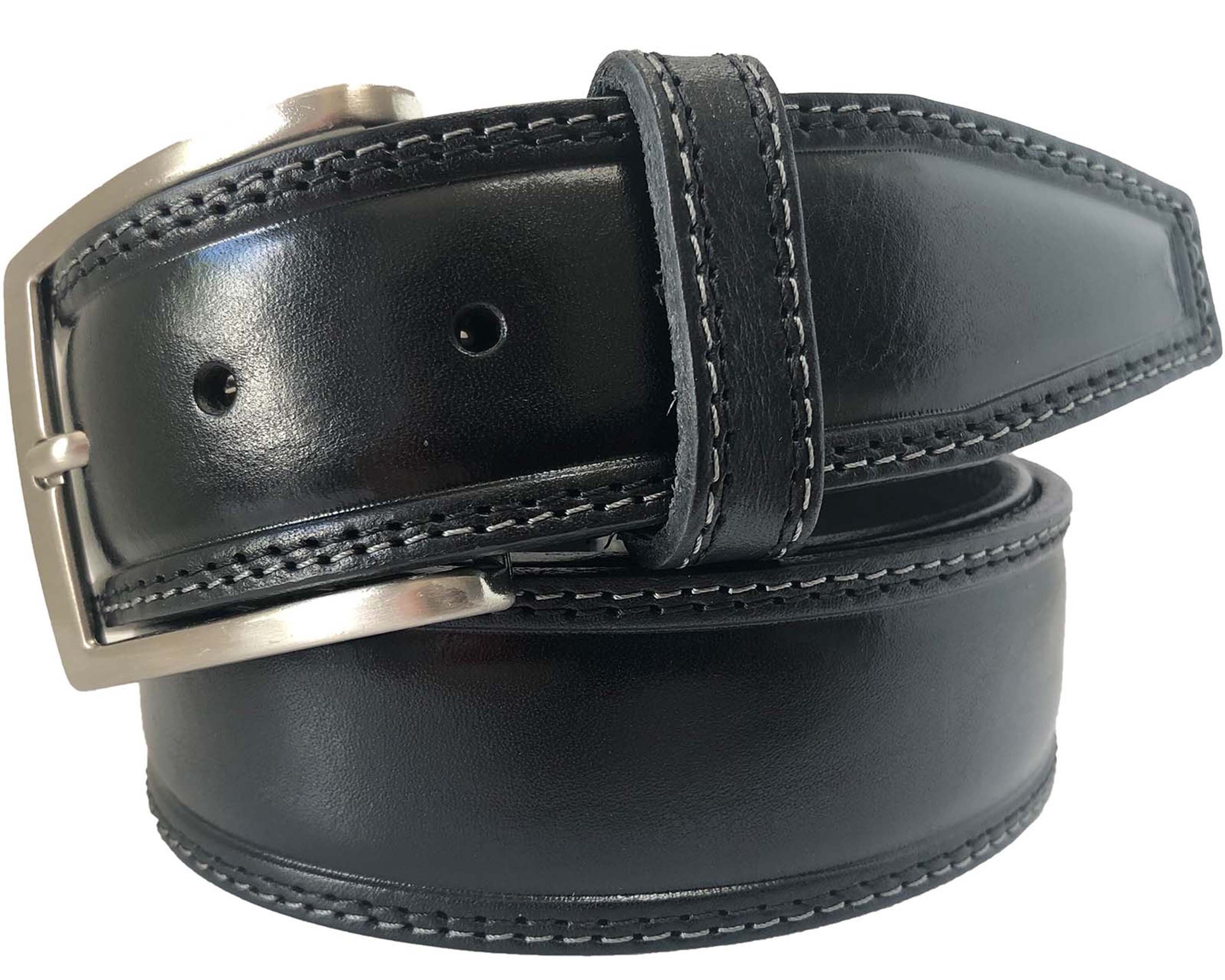 Mens Black Single Skin Hide Italian Hide Leather Belt 40mm - Etsy