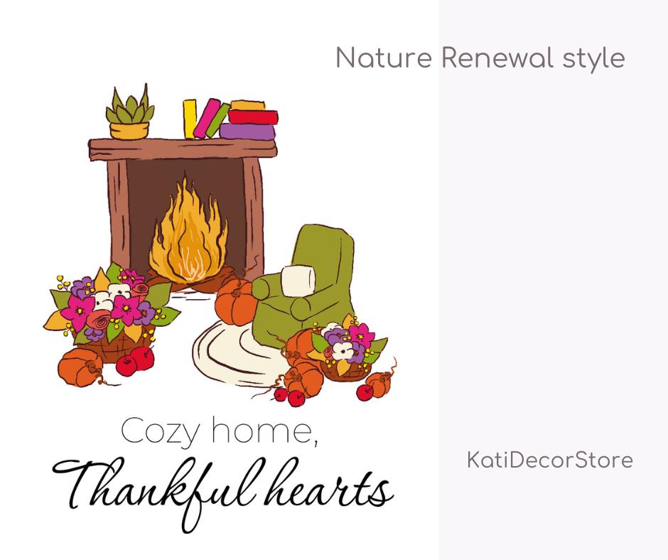 Gratitude Digital Cards Set Printable Thanksgiving Greeting Cards With ...