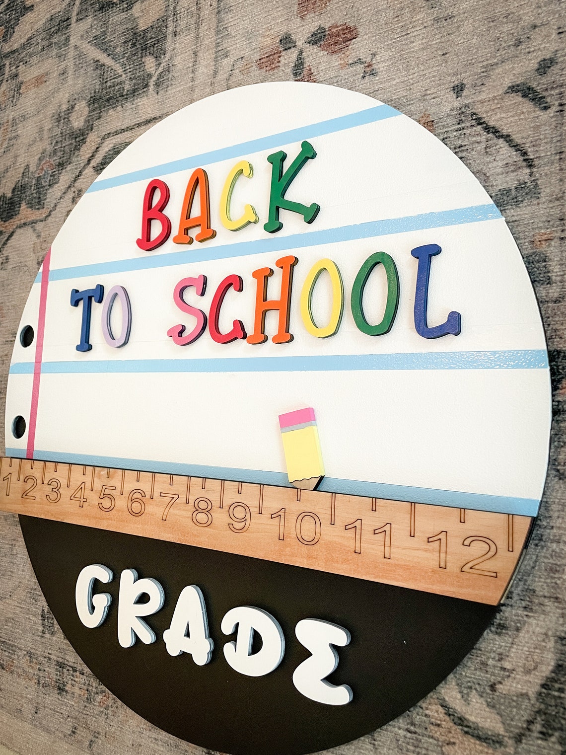 Back to School Sign Back to School Pencil Slider 3 Dimensional Back to ...