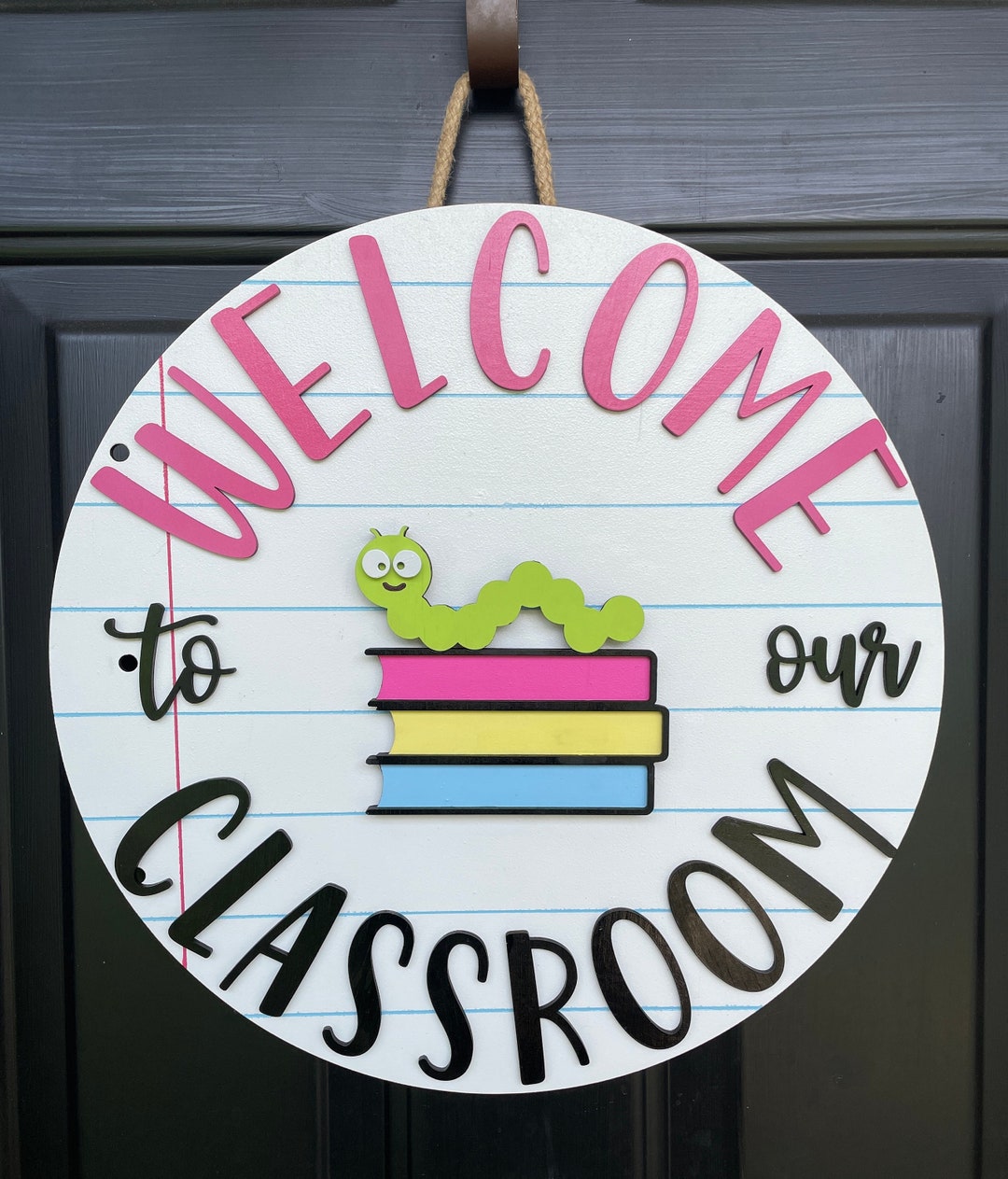 Welcome to Our Classroom Sign | Back to School Door Hanger - Etsy