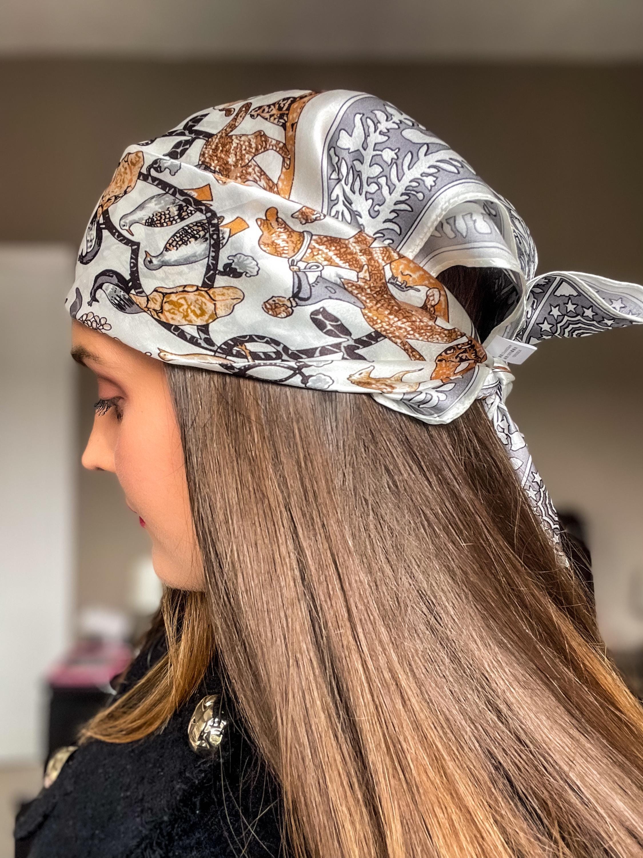 Elegant Silk Scarf With Artistic Print | Luxurious Silk Wrap ...