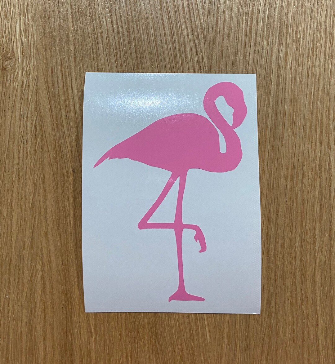 Flamingo Vinyl Decal Sticker, Bird Ocean Beach Coastal Sea Life ...