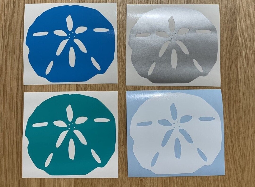 Sand Dollar Vinyl Decal Sticker Mermaid Money Ocean Beach Coastal ...