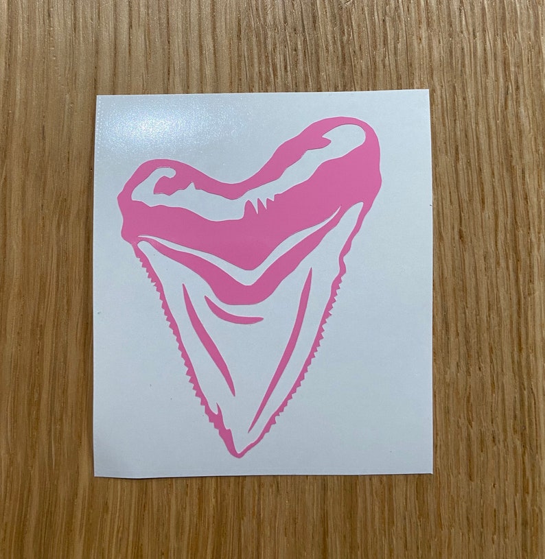 Shark Tooth Vinyl Decal, 4 Styles, Laptop, Phone, Car, Truck, Boat - Etsy