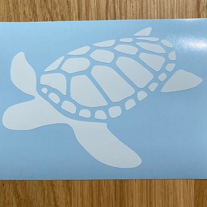 Sea Turtle Vinyl Decal Sticker, Car Decal, Laptop Decal, Beach Ocean ...