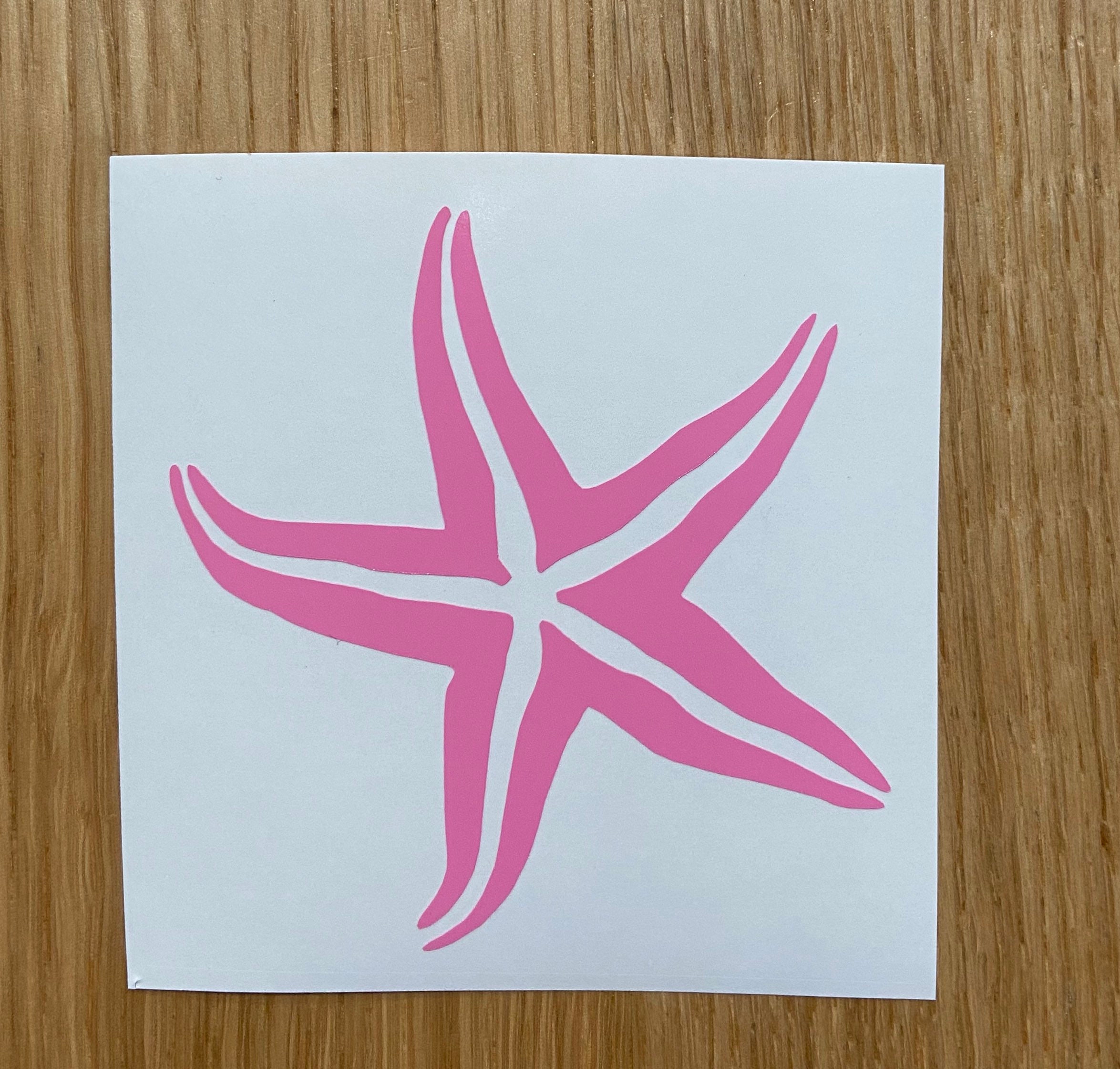 Starfish Vinyl Decal Sticker, Sea Star Ocean Beach Coastal Seashell ...