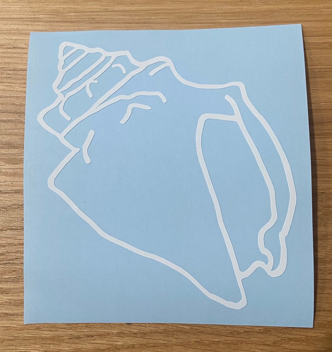 Florida Fighting Conch Shell Vinyl Decal Sticker Ocean Beach Coastal ...