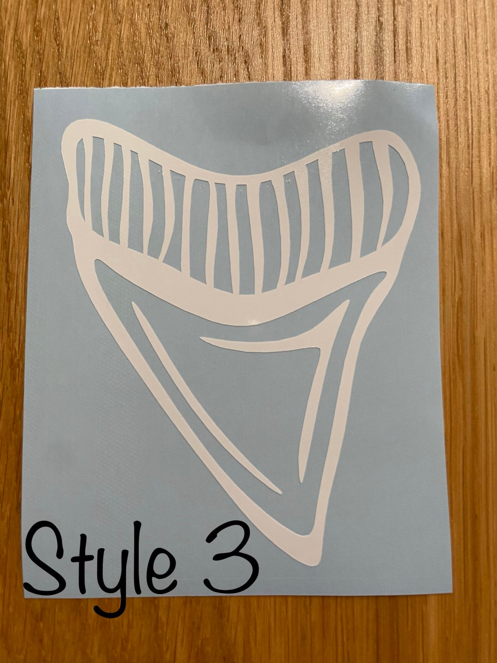 Shark Tooth Vinyl Decal, 4 Styles, Laptop, Phone, Car, Truck, Boat - Etsy