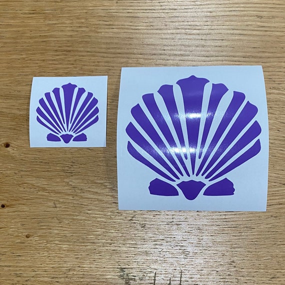 Scallop Vinyl Decal Sticker Sea Life Ocean Beach Coastal - Etsy