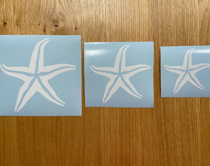 Starfish Vinyl Decal Sticker, Sea Star Ocean Beach Coastal Seashell ...