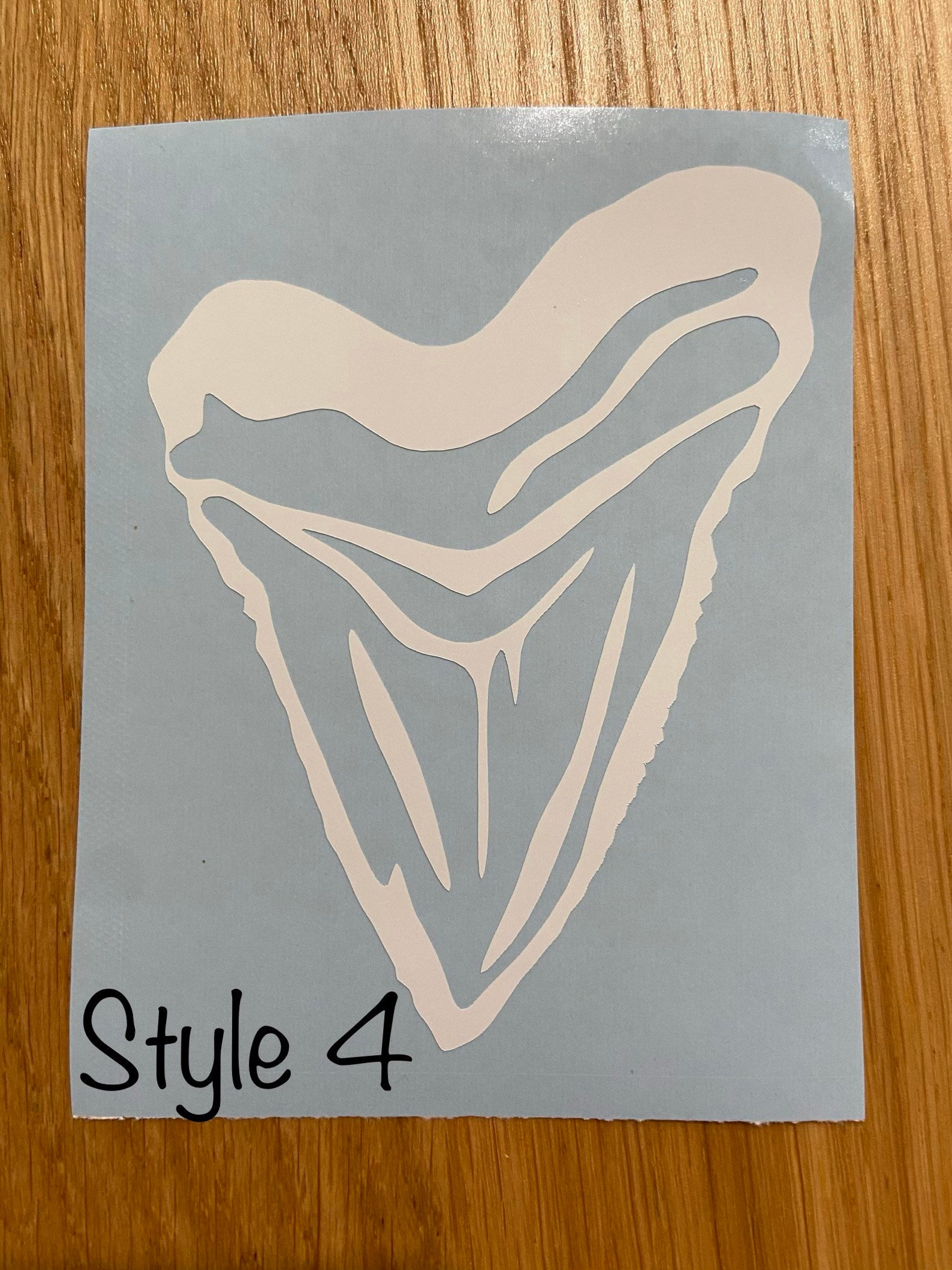 Shark Tooth Vinyl Decal, 4 Styles, Laptop, Phone, Car, Truck, Boat - Etsy