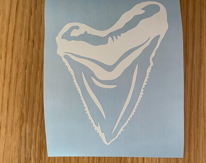 Shark Tooth Vinyl Decal, 4 Styles, Laptop, Phone, Car, Truck, Boat - Etsy