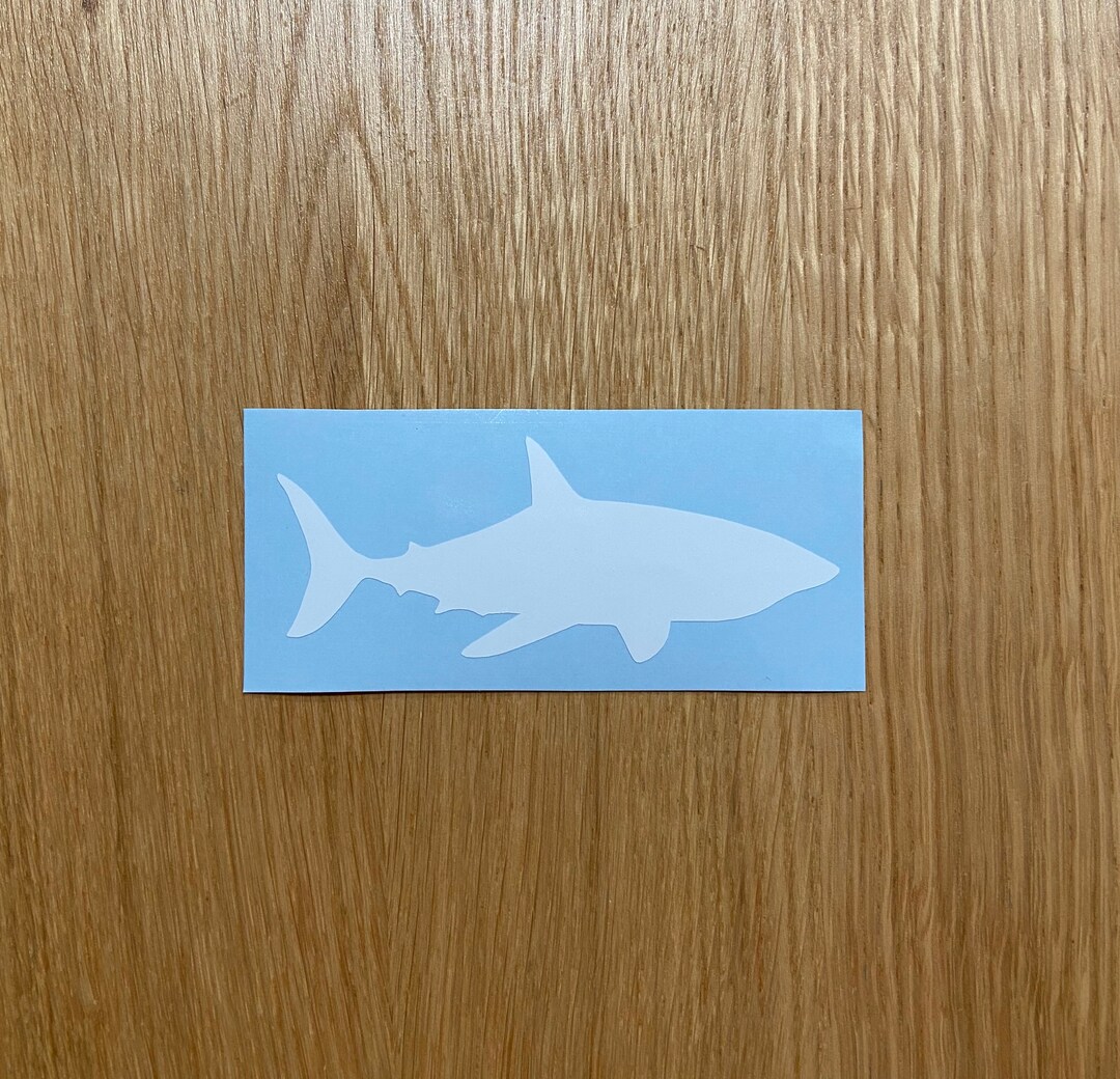 Shark Decal, Shark Sticker, Laptop Sticker, Phone Decal, Beach, Ocean ...