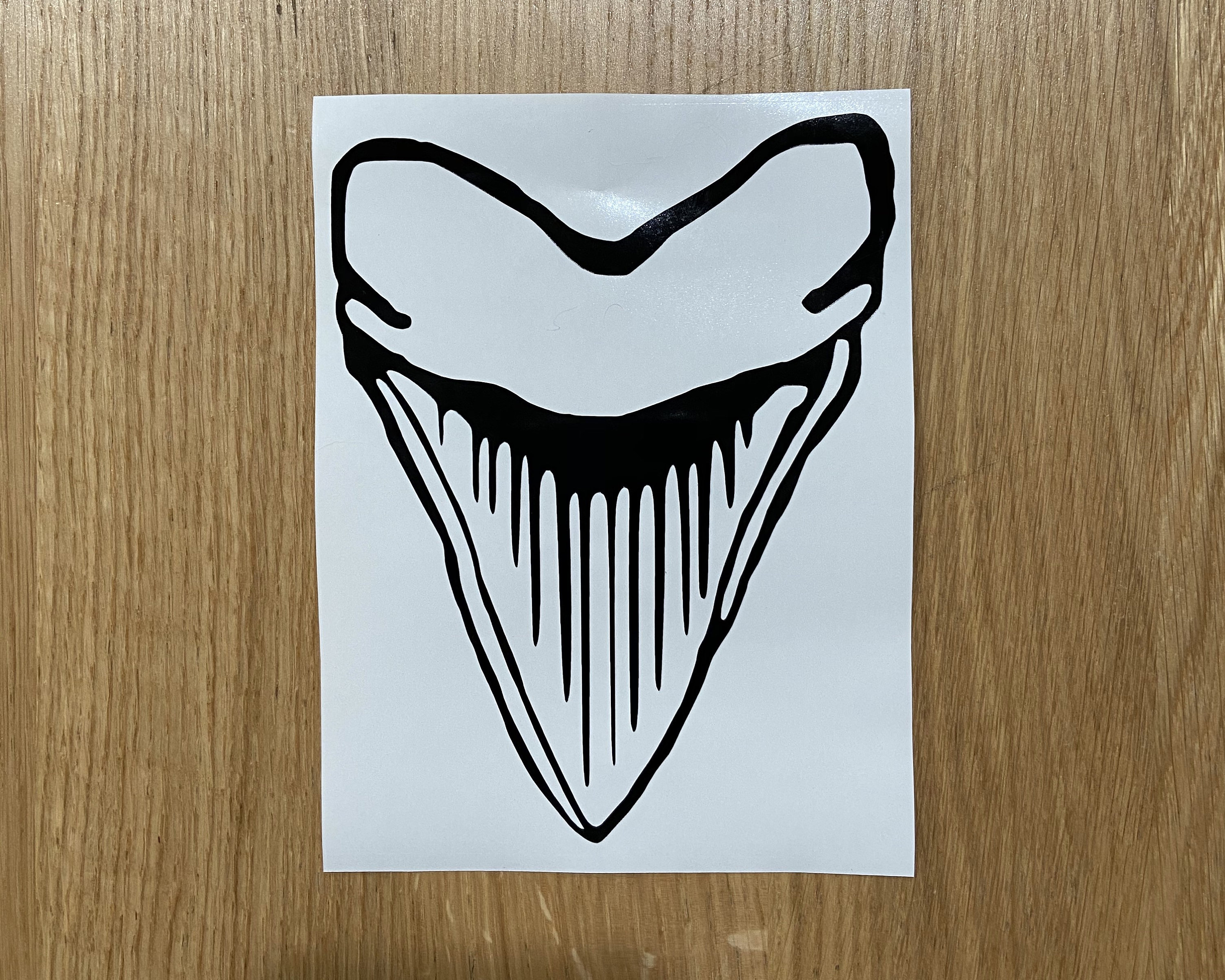 Megalodon Shark Tooth Vinyl Decal Sticker Ocean Beach Coastal - Etsy UK