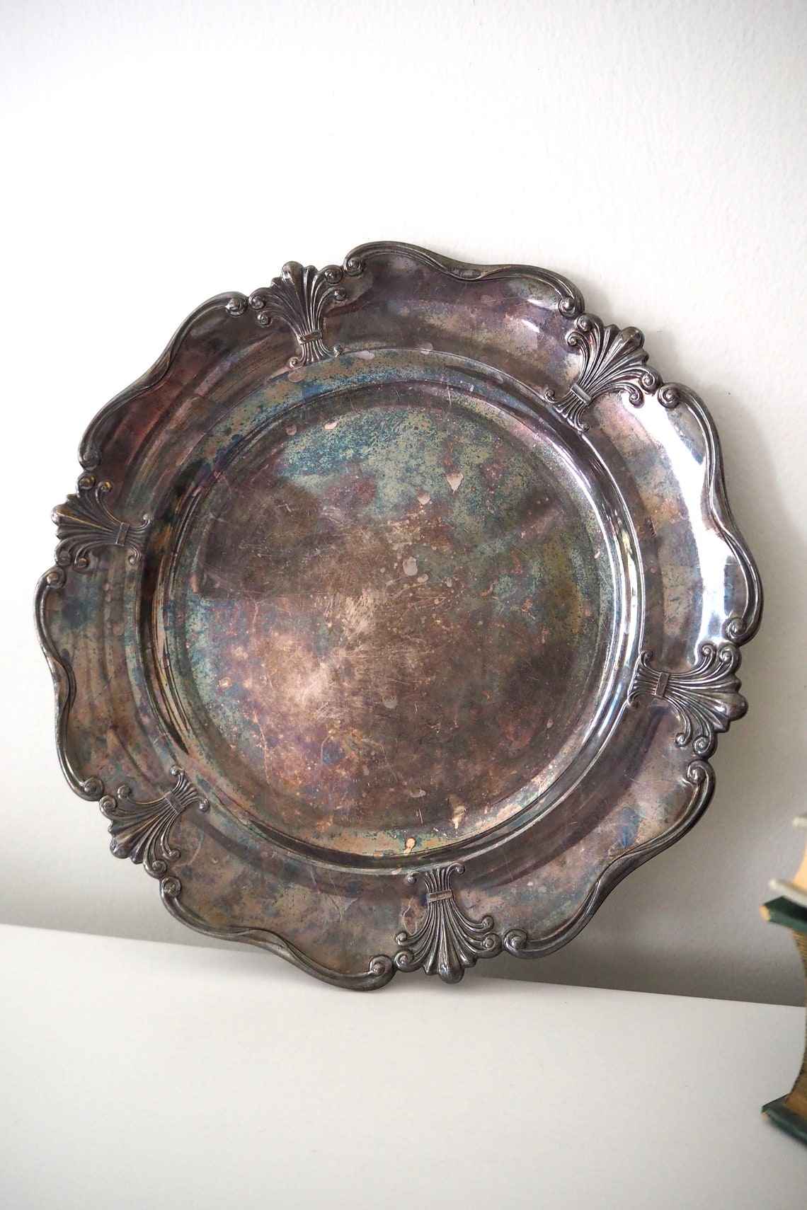 Vintage alpacca silver tray Alpacca silver platter Vintage | Etsy