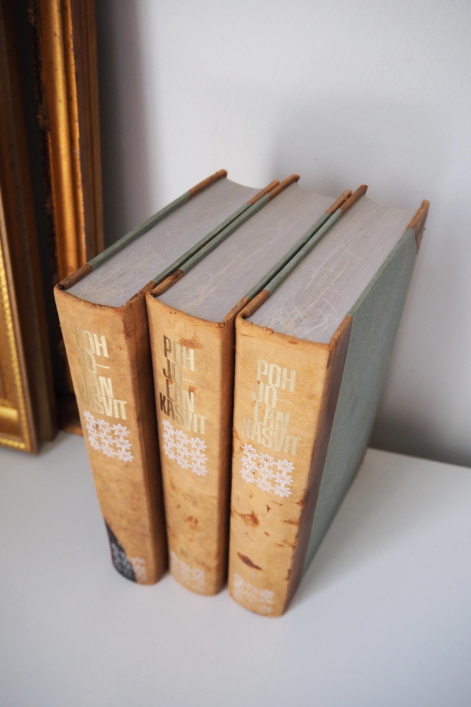 Vintage Botanical Book Set | Pohjolan Kasvit – Nordens Flora | Finnish ...