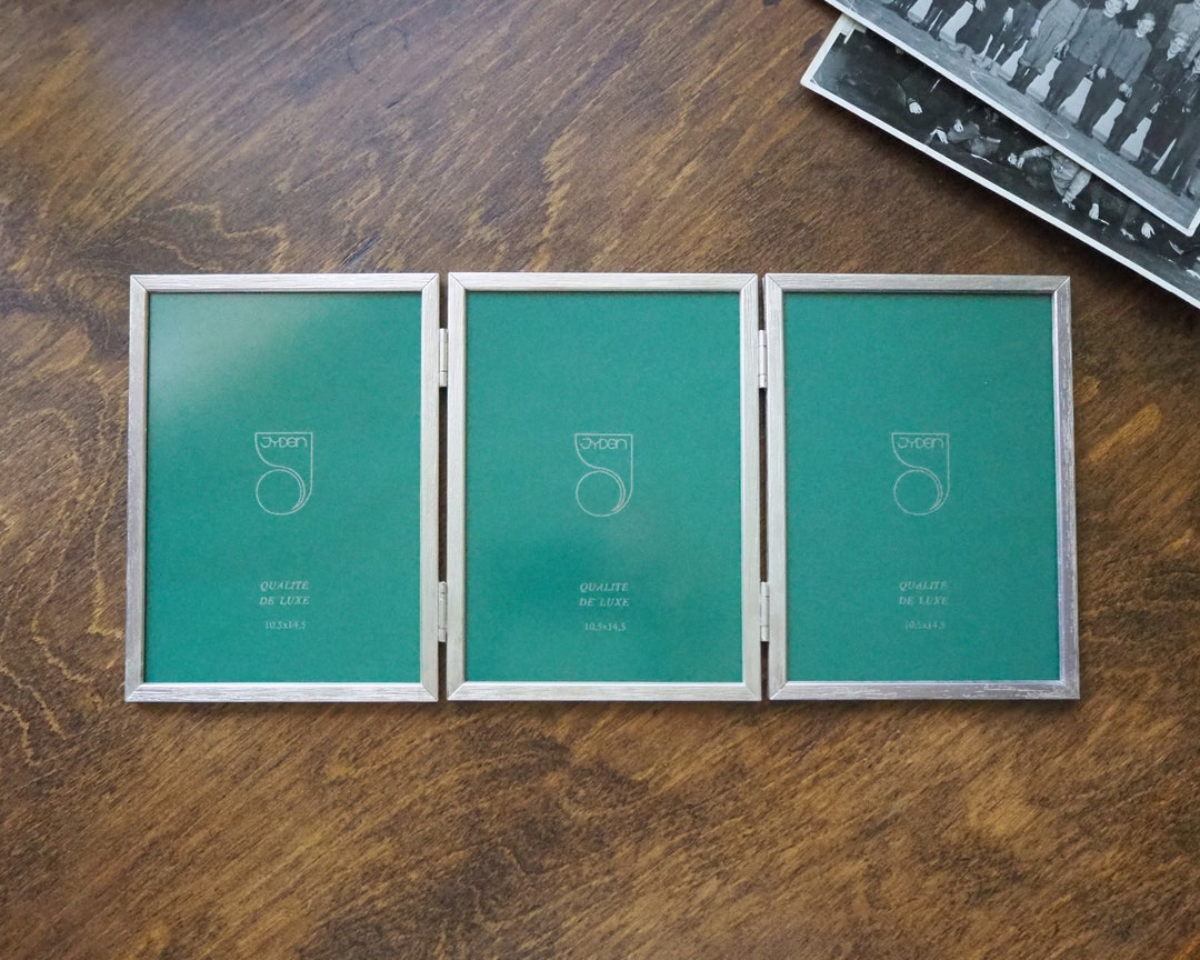 Vintage Triple Picture Frame | Vintage Silver Plated Photo Frame ...