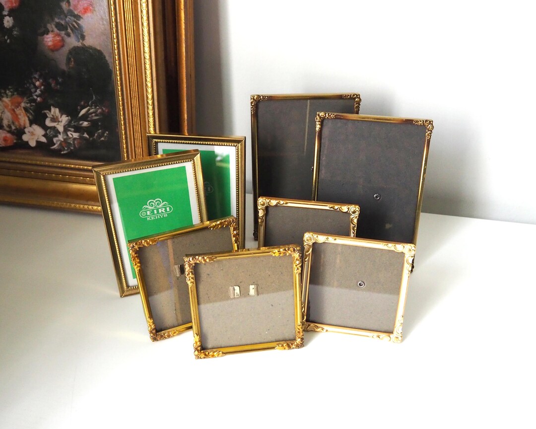 Vintage Brass Photo Frame Sets | Set of Two Vintage Brass Photo Frames ...