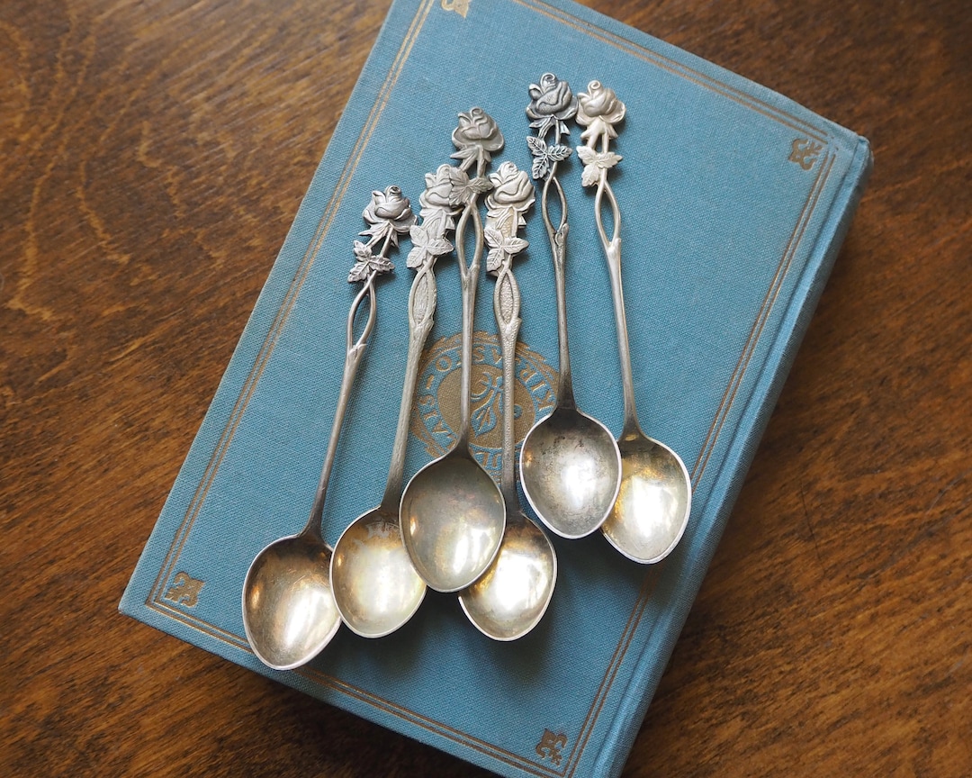Set of Six Vintage Teaspoons Vintage Alpacca Silver Teaspoons ...
