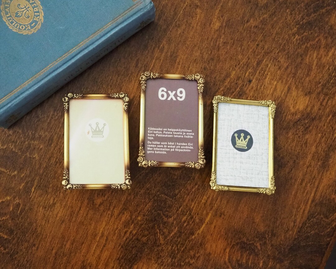 Set of Three Vintage Brass Photo Frames Tiny Brass Frames Brass and ...