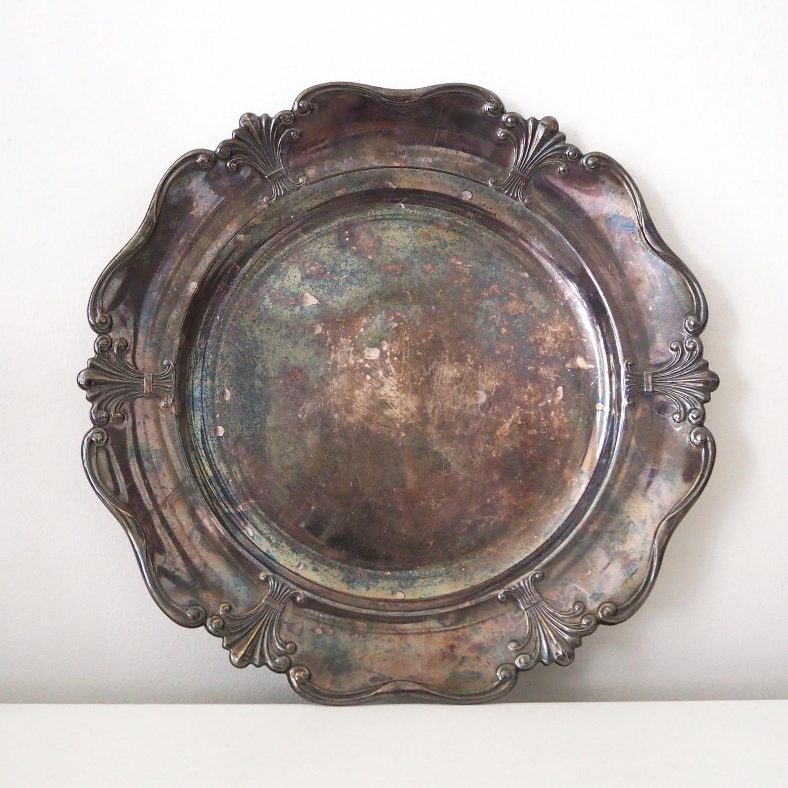 Vintage alpacca silver tray Alpacca silver platter Vintage | Etsy