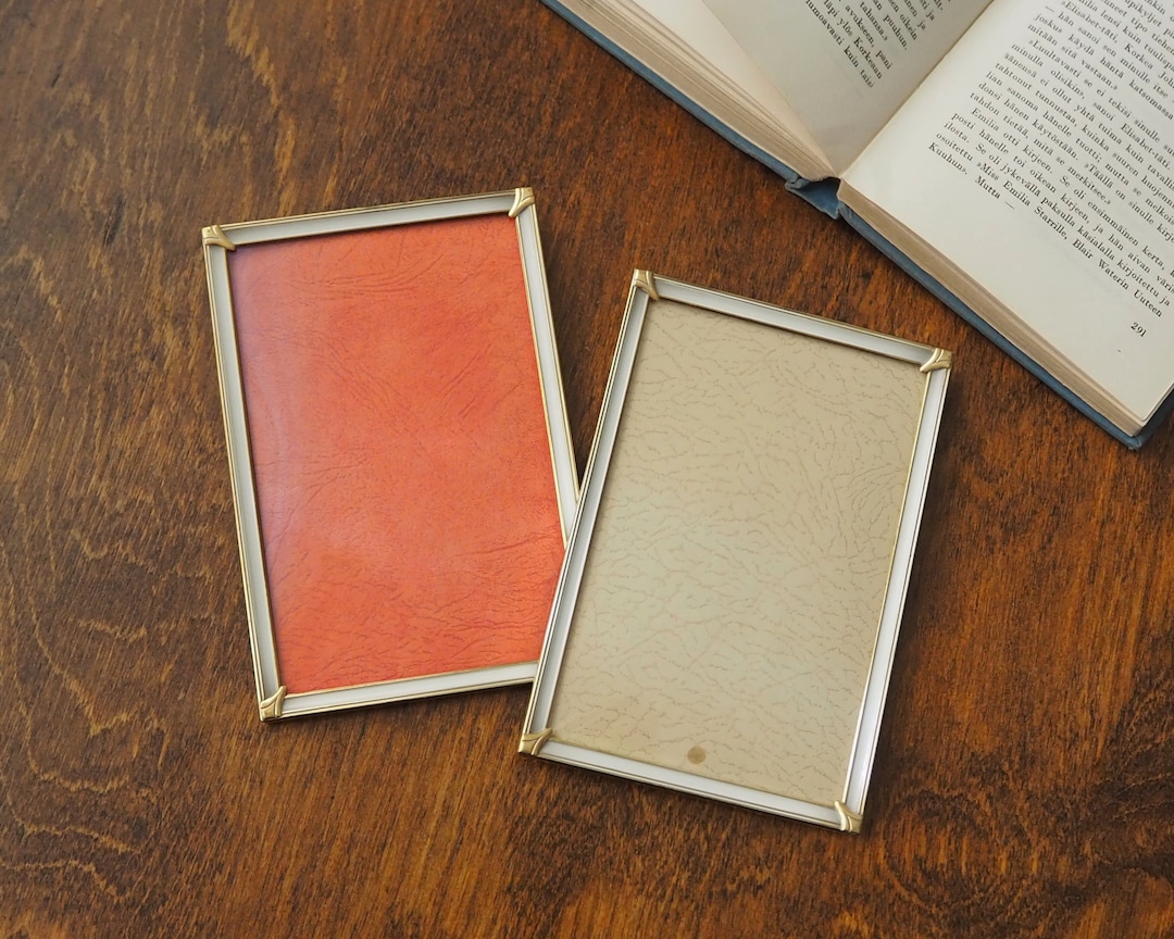Set of Two Vintage Brass Photo Frames | Brass Photo Frames 10x15 Cm ...